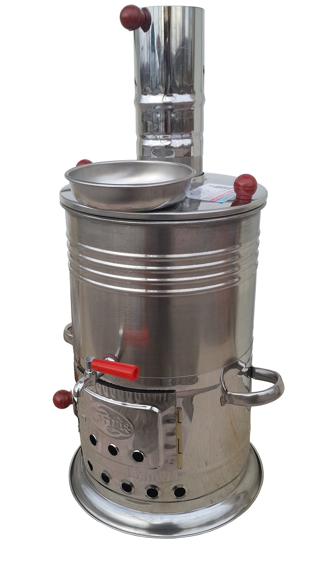 Semaver - Turkish Tea Maker Kettle with single taps -Silver color-chro ...